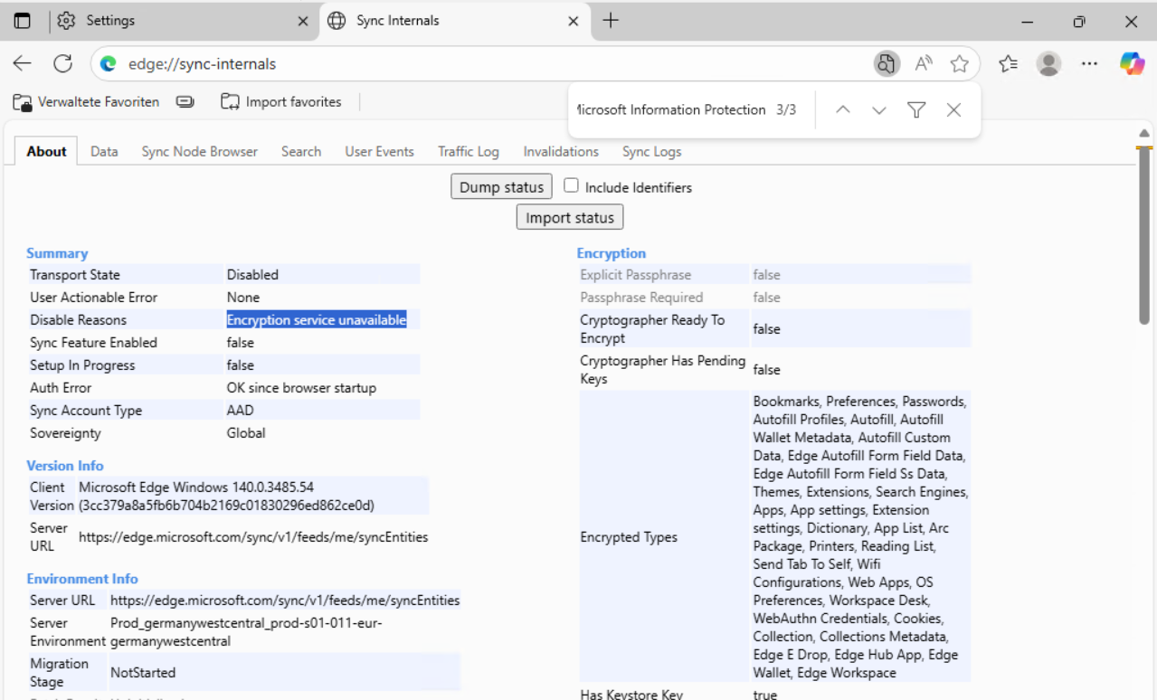 Edge Sync Status: «Not Syncing» – Digitalmaterial Blog